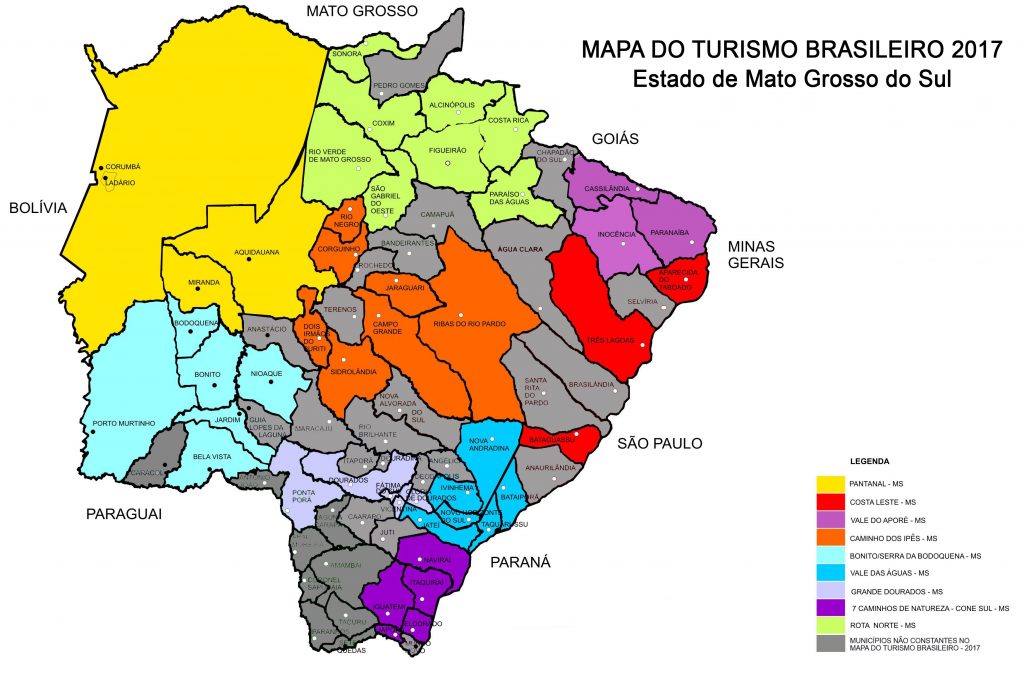 Mapa Turístico do MS